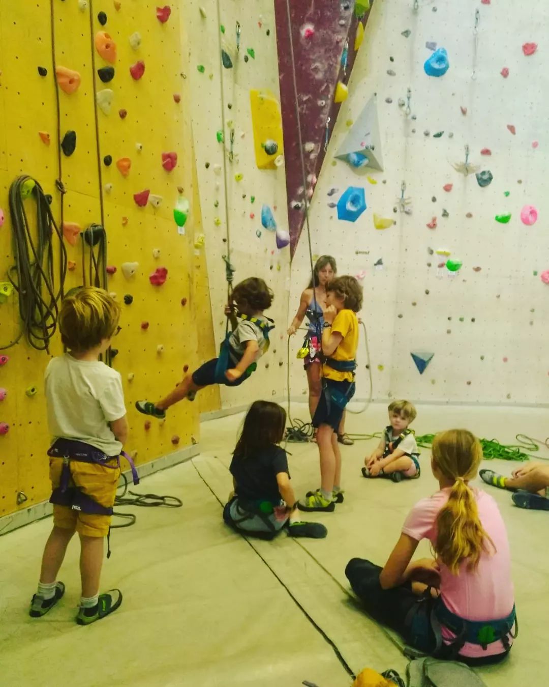 Climbing course for children - Mont Blanc Escalade